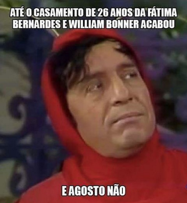 Separação de William Bonner e Fátima Bernardes vira meme na web RedeTV!